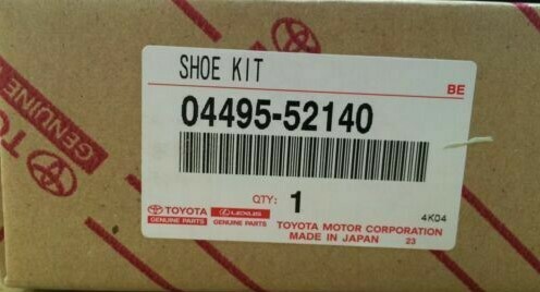 Genuine Toyota Prius Yaris Rear Brake Shoes Set Drum Brakes 04495-52140 ...