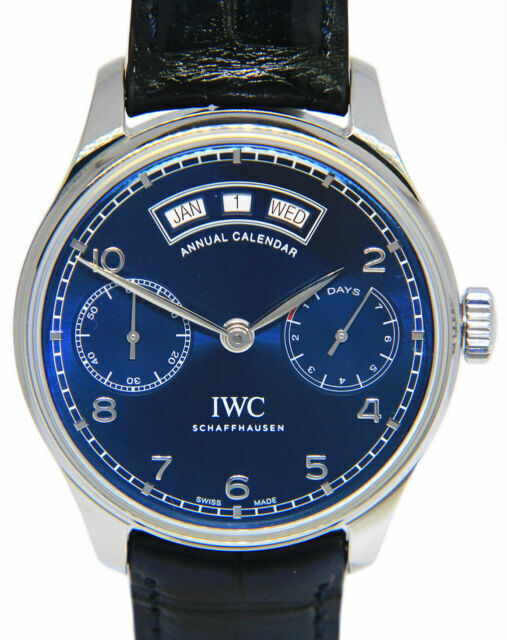 IWC Portugieser Blue Men's Watch - IW503502 for sale online | eBay