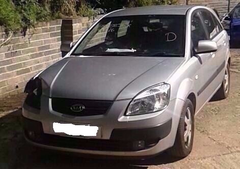 12714 2C2 2005-2009 MK2 KIA RIO NS PASSENGERS FRONT SEAT IN BLACK AND ...