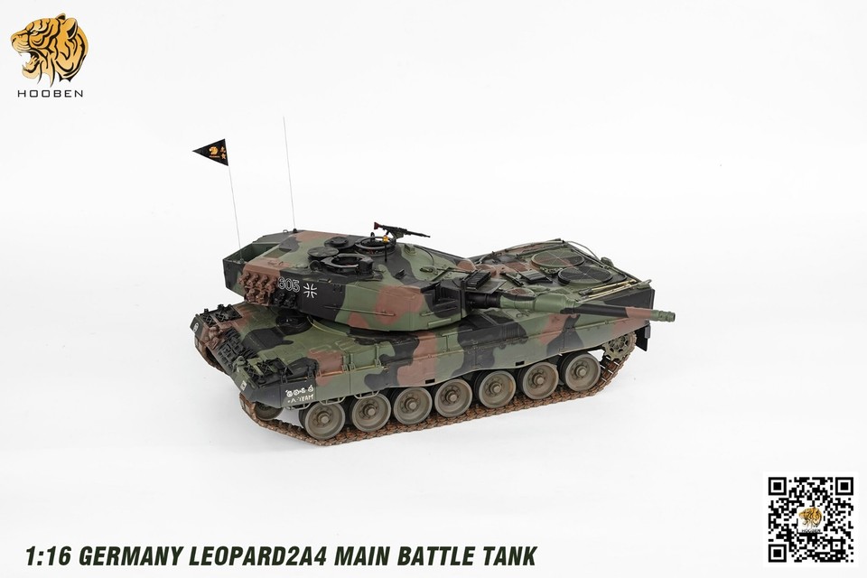 Hooben 1/16 German Leopard L2A4 Main Battle Tank RC RTR Green ...