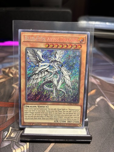 Yu-Gi-Oh! Blue-Eyes Abyss Dragon 1st Ed. LDS2-EN015 Secret Rare NM/LP ...