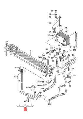 Genuine Oil pressure line VW Passat 3C2 3C5 3C0317801C | eBay