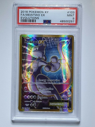2016 Pokemon Mewtwo EX 103/108 Holo Full Art XY Evolutions - PSA 9 | eBay