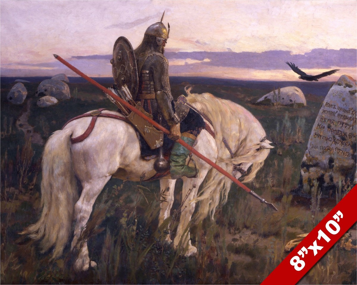 Medieval Knight On Horse Painting