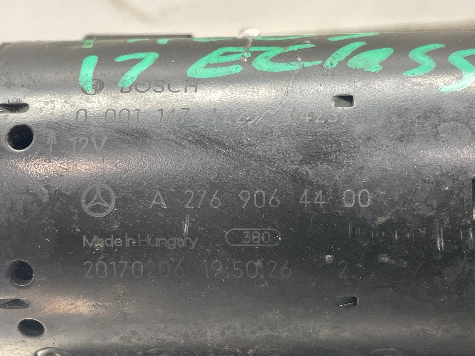 2017 Mercedes E400 Wagon OEM Engine Starter Motor 50K Bosch 2769064400 ...