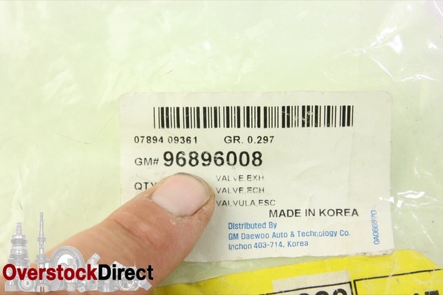 Chevrolet GM OEM 04-08 Aveo-engine Exhaust Valve 96896008 for sale ...