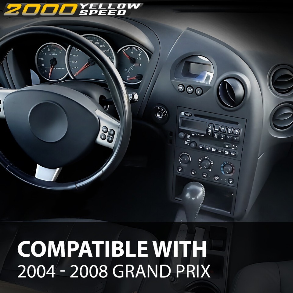 Fit For 04-08 Pontiac Grand Prix Center Dash Radio Bezel Trim w/ 3 ...