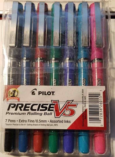 PILOT Precise V5 Stick Liquid Ink Rolling Ball Stick Pens, Extra Fine ...