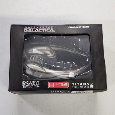 Battlestar Galactica Cylon Raider Scar 4.5" Titan Vinyl Figure Loot ...