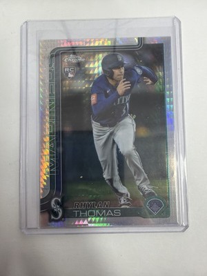 2025 Topps Chrome Update #USC185 Rhylan Thomas Prism Refractors | eBay