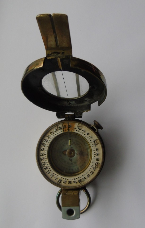 WW2 1940 British Military - MK III MK3 Prismatic Compass & Case - T.G ...