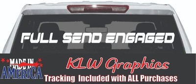 Full Send Windshield Vinyl Decal Sticker Diesel Truck Lifted Beast ...