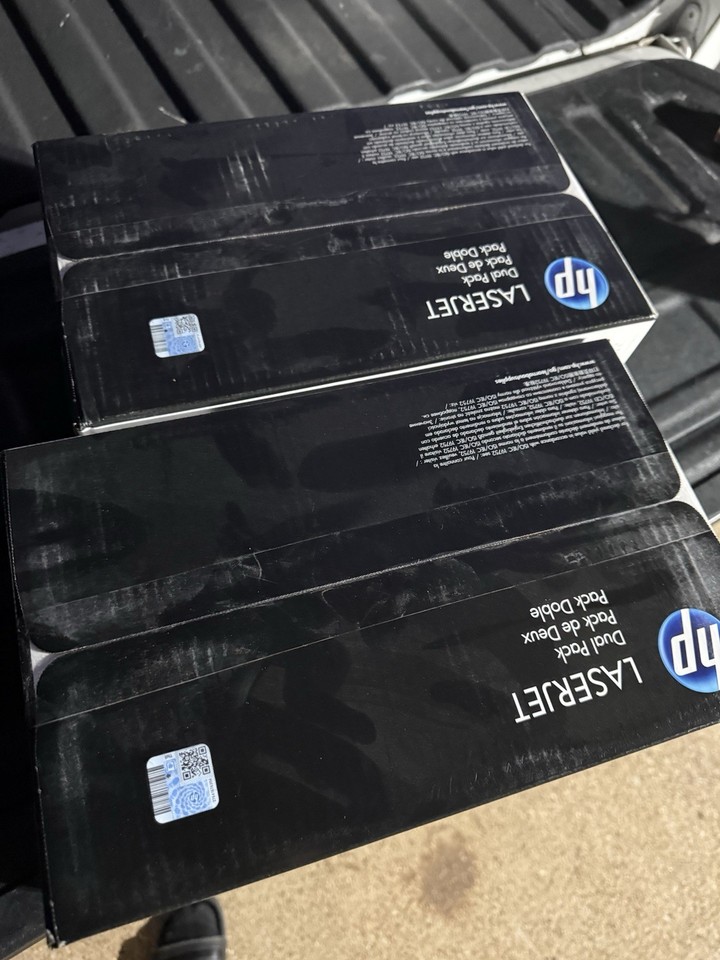 Lot Of 2 HP CE505D 05A LaserJet Black Toner Cartridge Dual Packs 4 ...