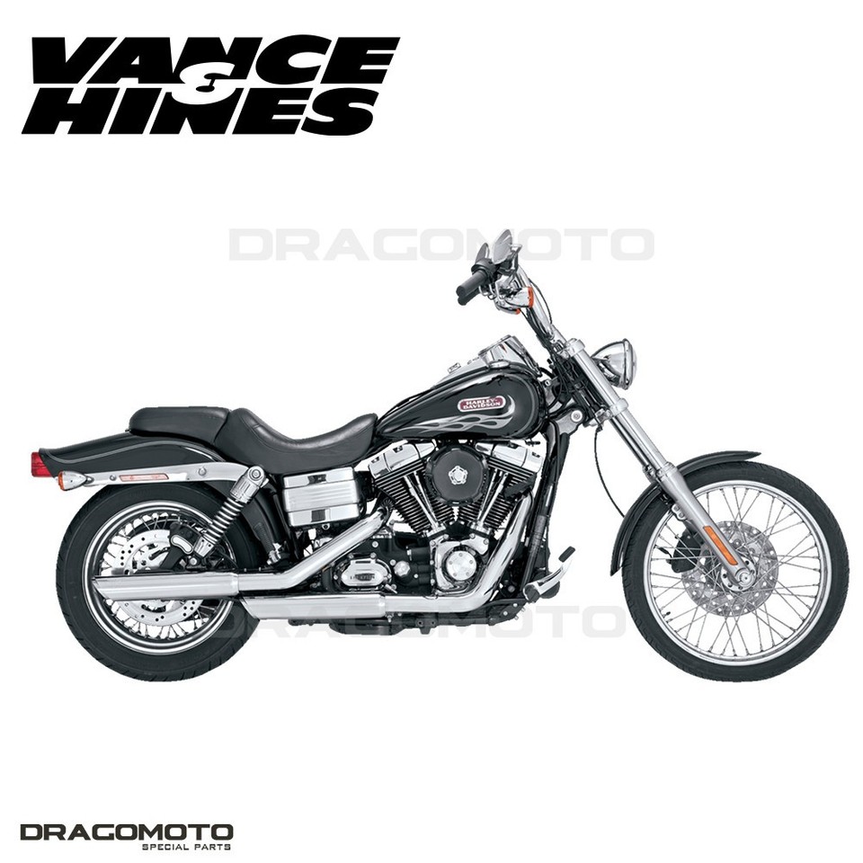 Harley FXDL 1340 Dyna Low Rider 1993-1998 Twin Slash Pot échappement ...