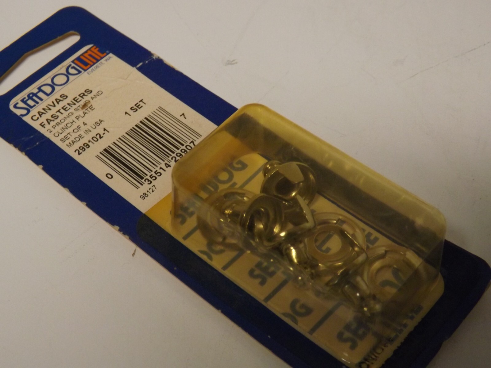 Sea Dog Line 299102-1 canvas cinch fastener 2 prong stud and plate pack ...