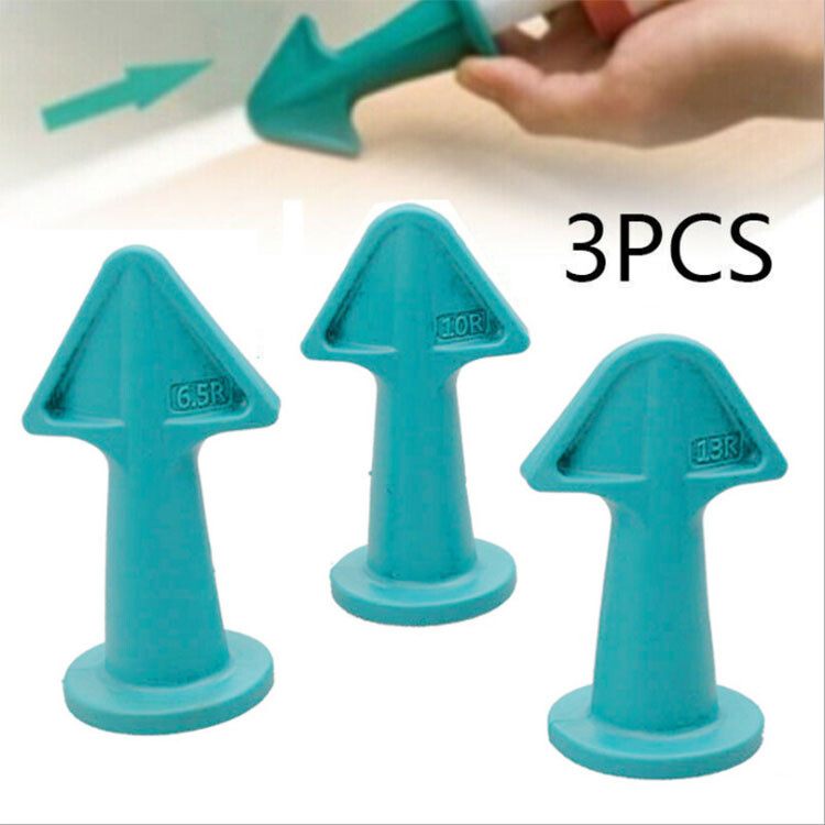 3Pcs/Set Silicone Caulking Finisher Nozzle Spatulas Filler Spreader ...