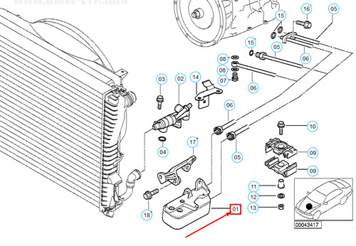 OEM BMW 5 E39 TRANSMISSION OIL COOLER 17217505823 GENUINE | eBay