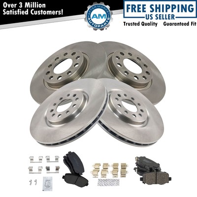 Front & Rear Premium Posi Ceramic Disc Brake Pads & Rotors for Chrysler ...