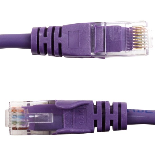 1m Purple ETHERNET CABLE Cat5e Network Internet Games TV PC Computer ...