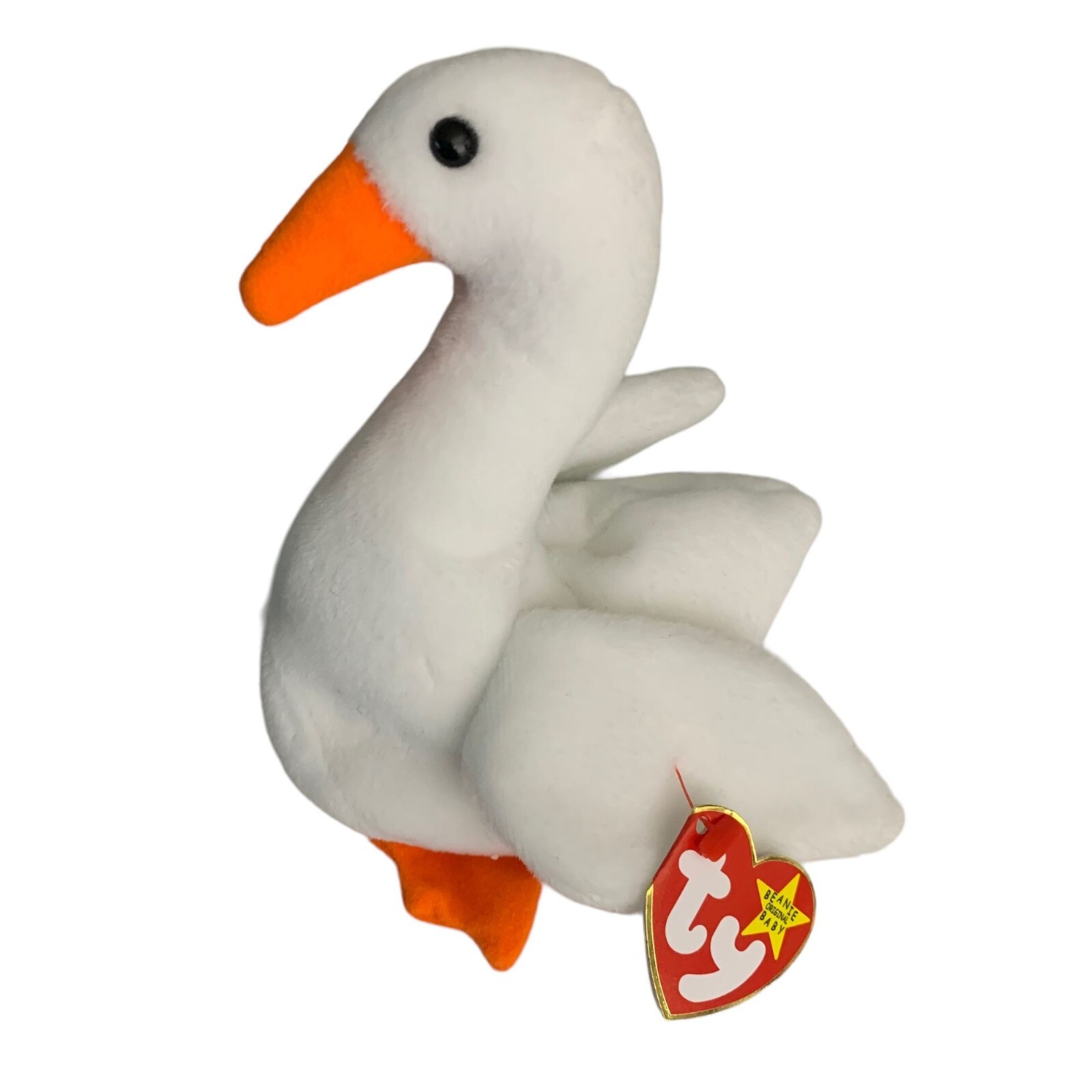 Gracie the Swan Retired TY Beanie Baby 1996 PVC Pellets Bird Excellent ...