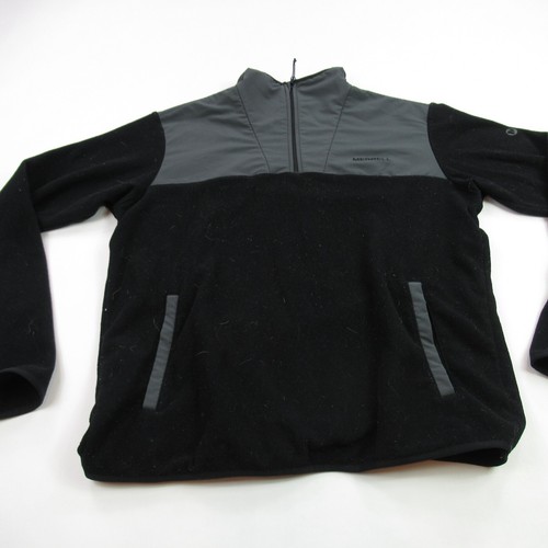Merrell Sweater Womens Large Long Sleeve Pullover 1/4 Zip Front Fleece ...