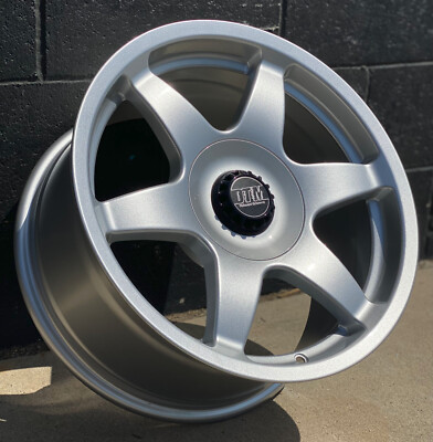 DTM RW03 Silver Wheels Rims 17x8.5 4x100 +20 BMW E30 84-91 325i 325is ...
