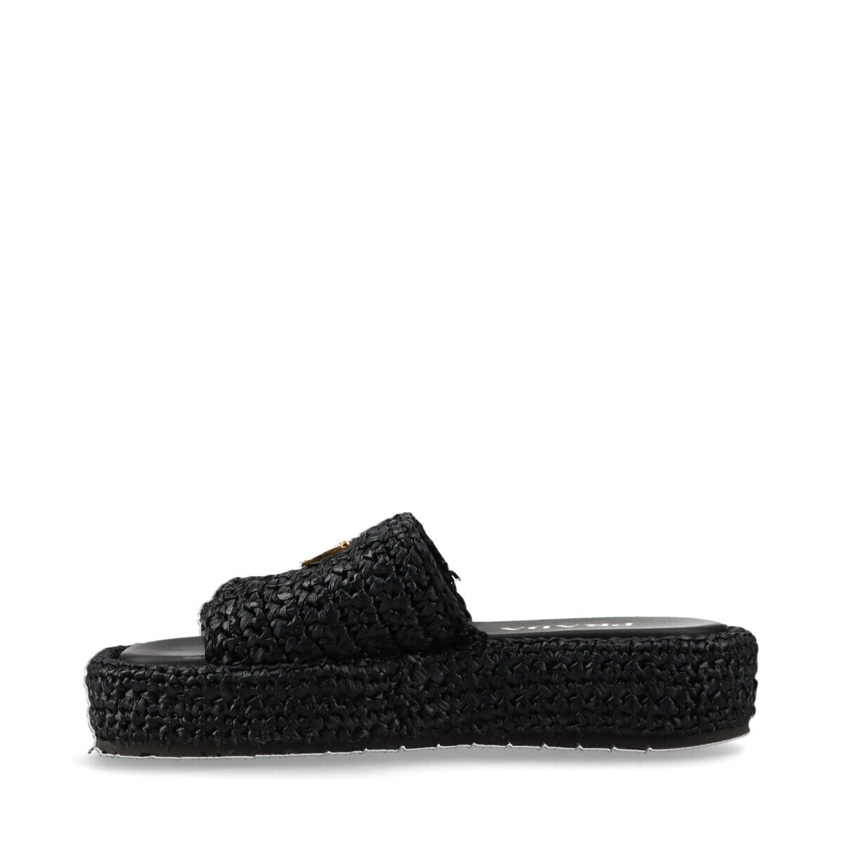 Prada Triangle logo Leather x fabric Sandals EU36 Ladies Prada Triangle logo Leather x fabric Sandals EU36 Ladies