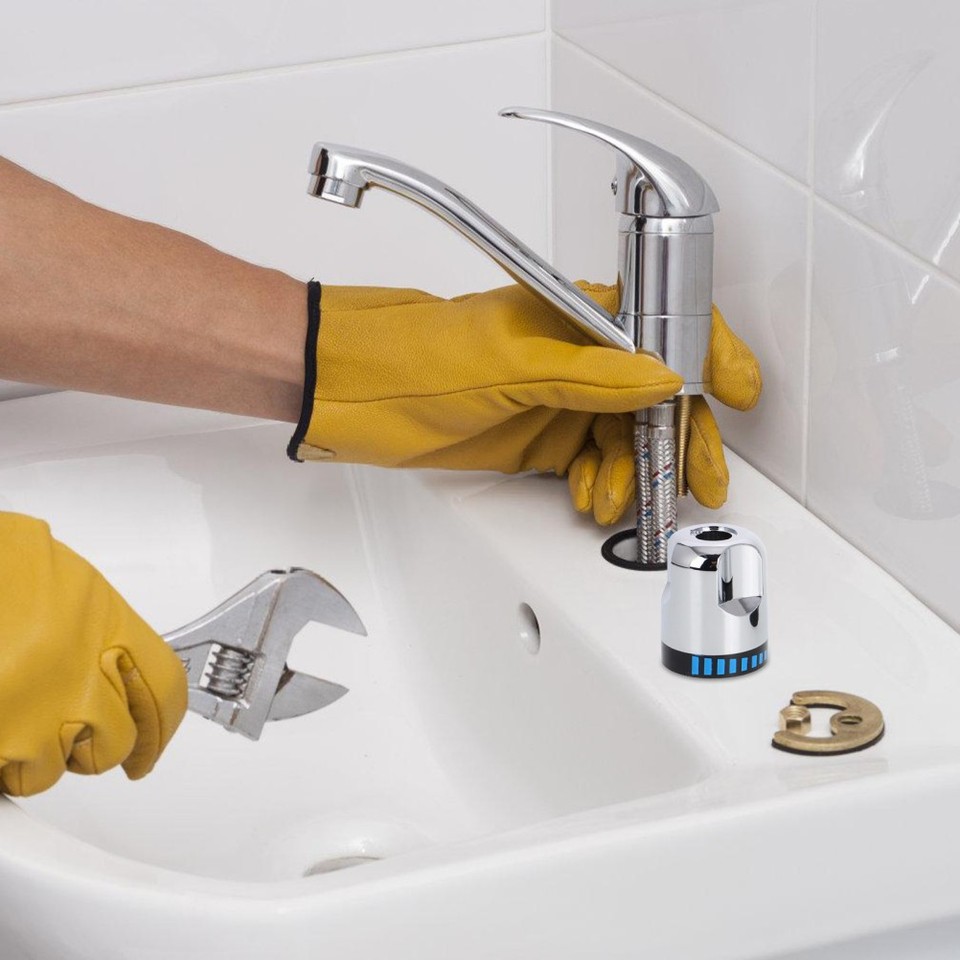 2 Pcs Dishwasher Vent Cap Hot and Cold Mixer Water Tap Adaptador Hand ...