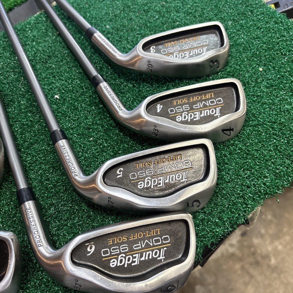 Tour Edge Comp 950 Lift-Off Sole Iron Set 3-PW Graphite Shafts Good ...