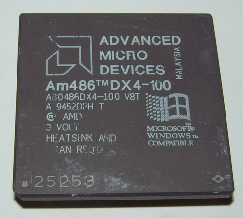 AMD 486 DX4-100 V8T 100Mhz 486 Socket 2 / 3 CPU | eBay