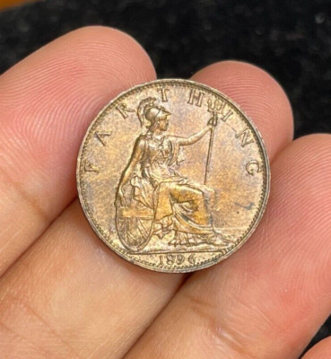 1896 Great Britain One Farthing Coin High Grade | eBay