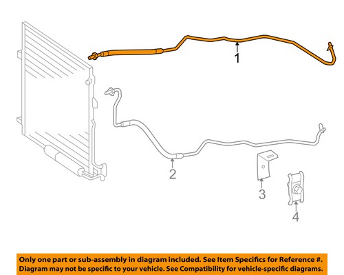 MERCEDES OEM 10-12 R350 3.5L-V6 Transmission Oil Cooler-Outlet pipe ...