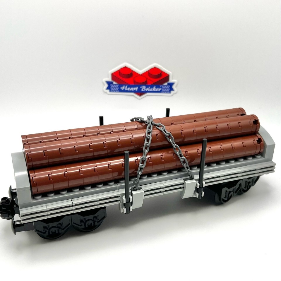LEGO Train - Custom Log Carrying Wagon Kit, MOC, 100% Brand NEW LEGO ...