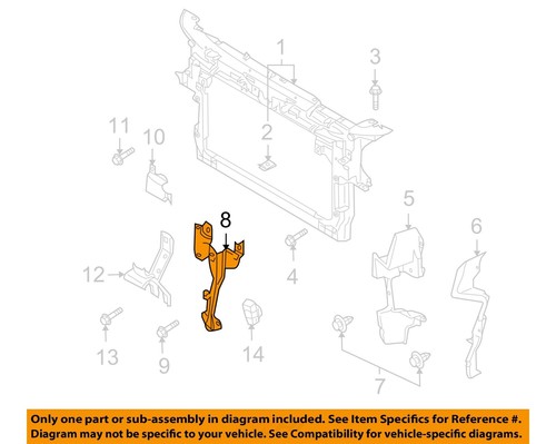 MAZDA OEM 07-15 CX-9 Radiator Support-Center Hood Lock Latch Support ...