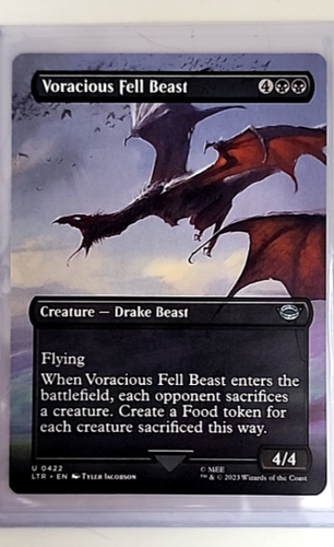 MTG Magic The Gathering Lord of the Rings Borderless #422 Voracious ...