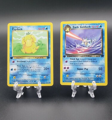 Pokemon TCG 1st Edition Psyduck & Dark Golduck Team Rocket Non-Holo | eBay
