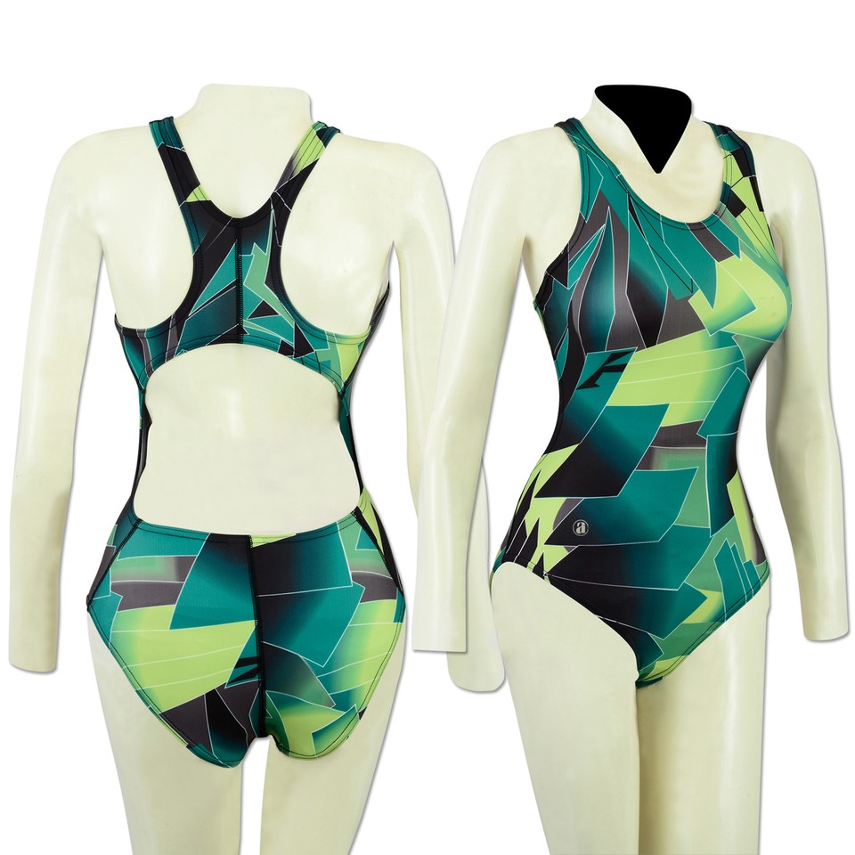 ACCLAIM Seychelles Ladies Girls Racer Back Swimming Costume St Tropez ...