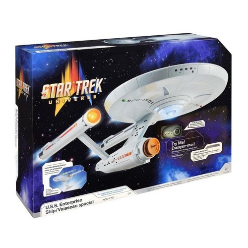 STAR TREK UNIVERSE 18" LONG U.S.S. ENTERPRISE SHIP WITH LIGHTS & SOUNDS ...