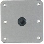 Swivl-Eze Lock'N-Pin 7" x 7" Stainless Steel Base Plate w/Bushing, 3/4 ...