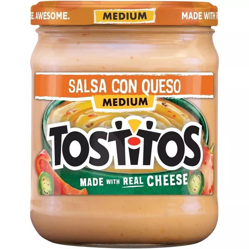 Tostitos Medium NACHO CHEESE Dip 15.75 oz (2 Jars) | eBay