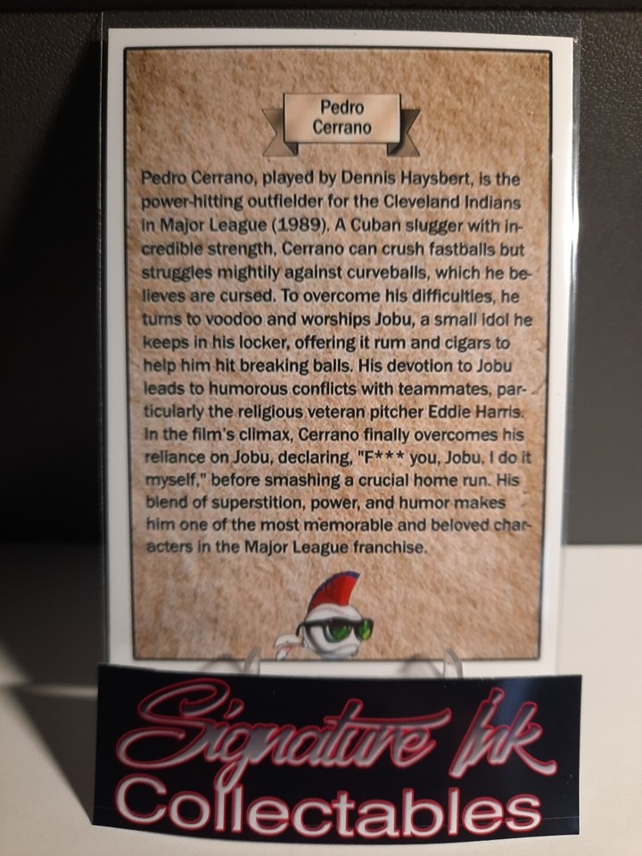 Pedro Cerrano / Dennis Haysbert Custom Art Card - Major League Movie ...