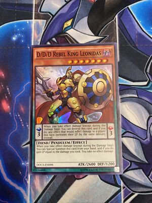 Yu-Gi-Oh! TCG D/D/D Rebel King Leonidas Dimension of Chaos DOCS-EN098 ...