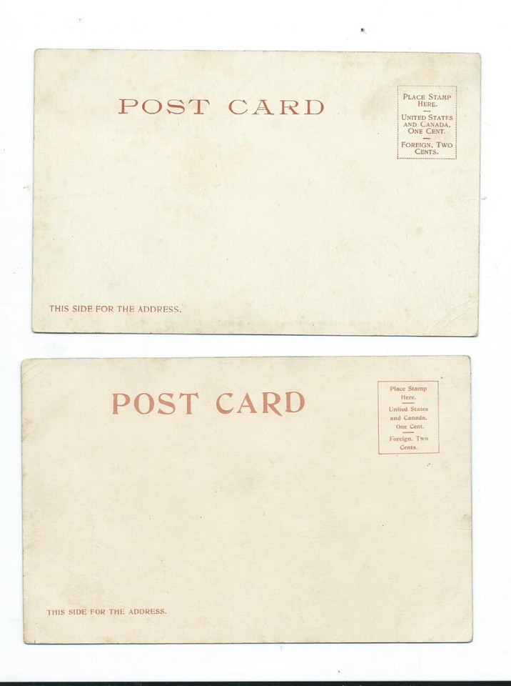Two undivided back Library of Congress and White House lobby postcards ...