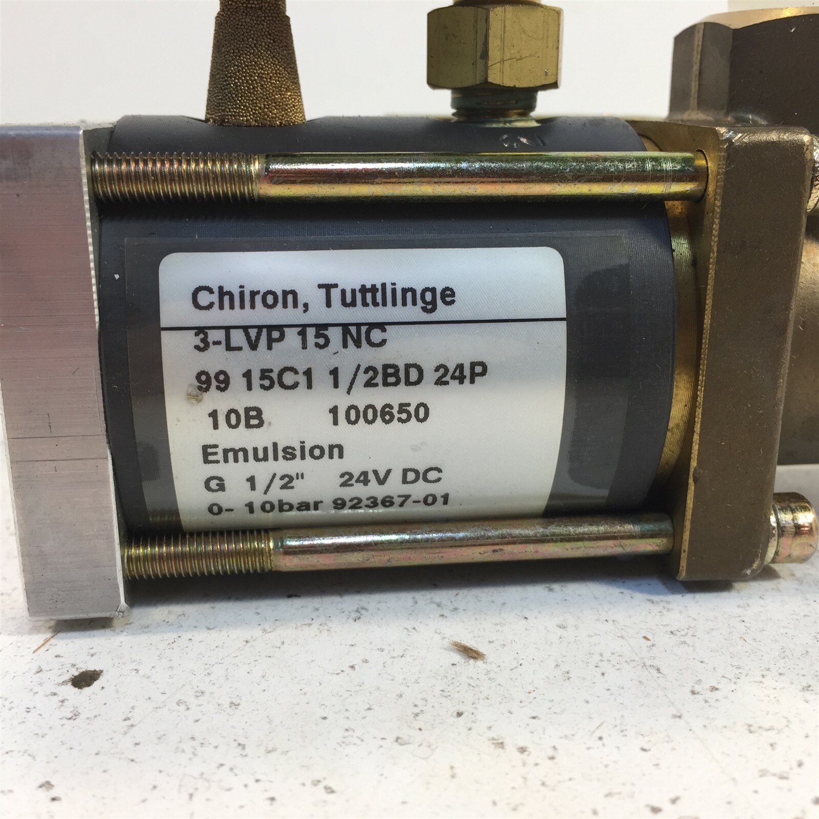 Chiron Tuttlinge 3-LVP 15 NC Coaxial Valve 99 15C1 1/2BD 24P Emulsion 1 ...