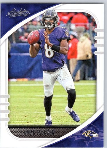 2020 Panini Absolute #85 Lamar Jackson Retail Baltimore Ravens Football ...