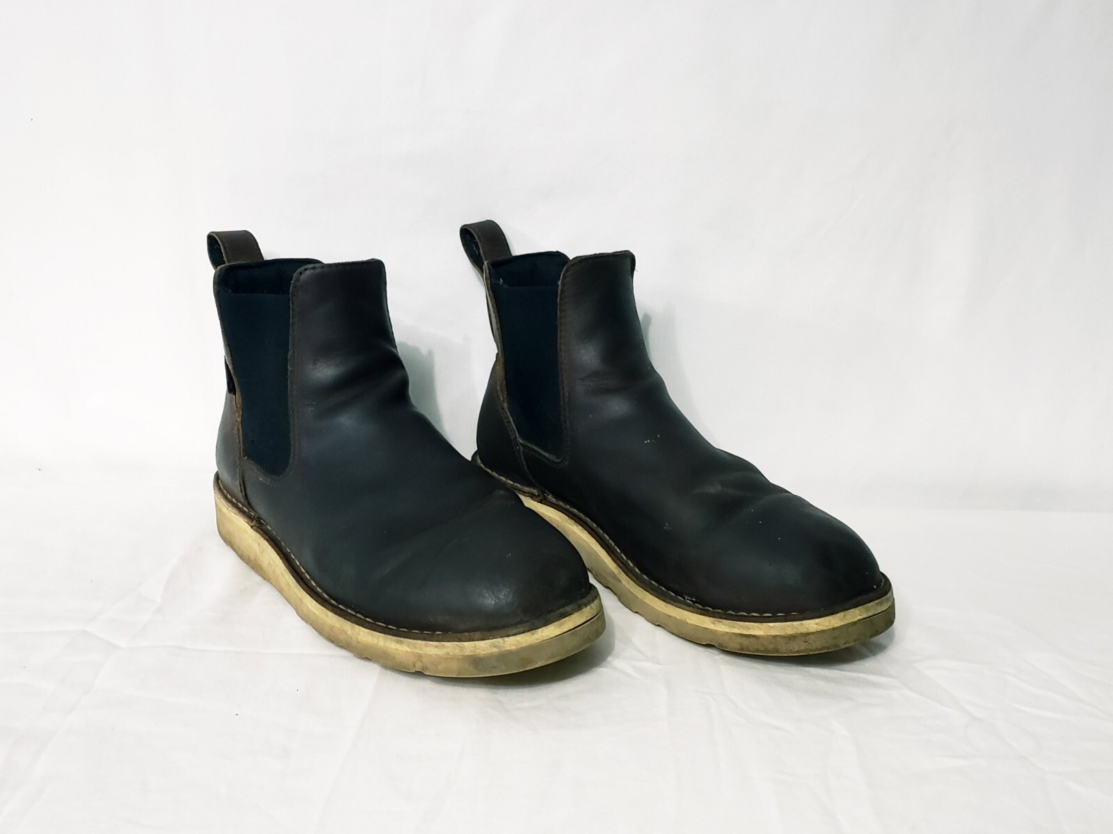 DANNER MEN'S BULL RUN CHELSEA 6" WEDGE BROWN WORK BOOTS 15481 EE Size ...