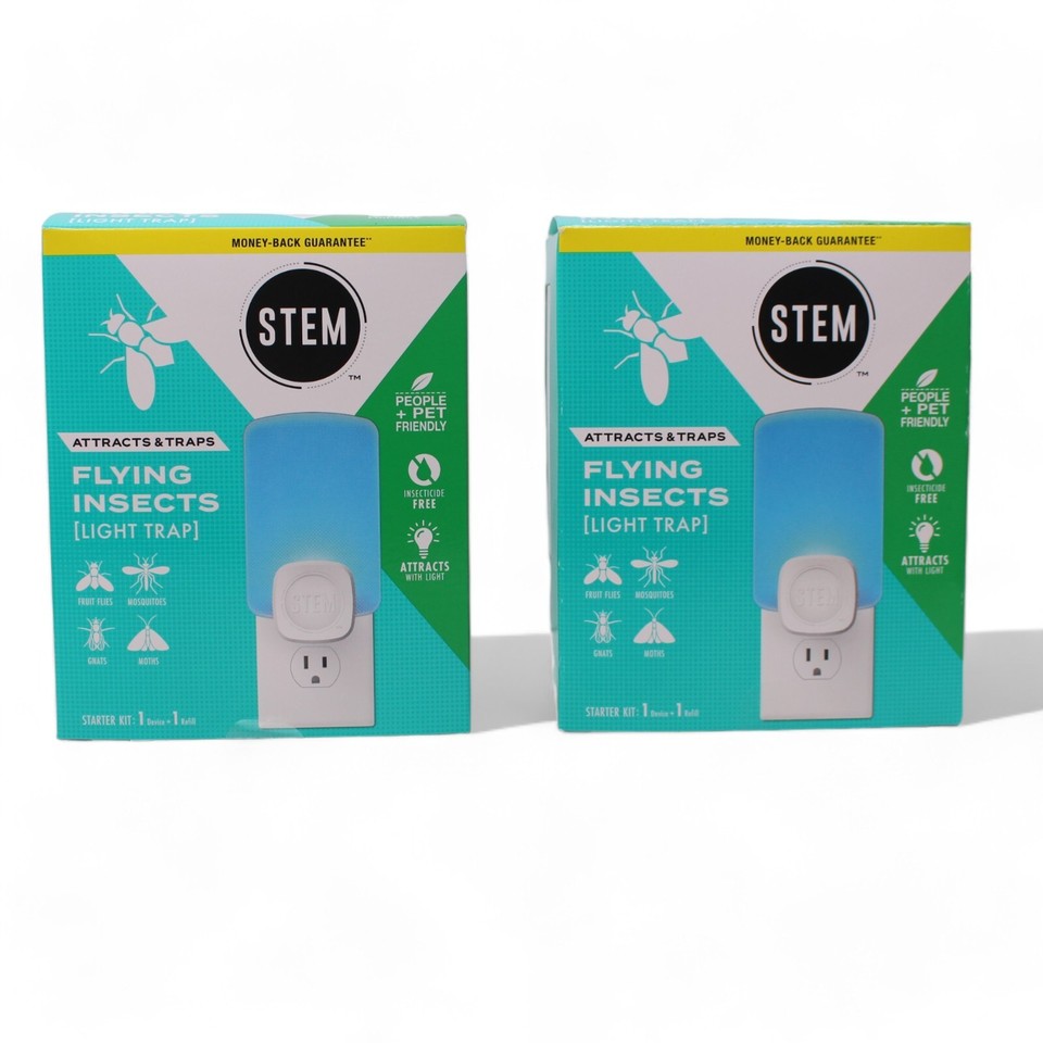 STEM Light Trap Flying Insects Starter Kit 1 Device & 1 Refill - 2 ...