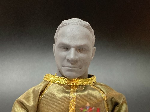 CUSTOM MEGO STAR TREK COMMODORE STONE RESIN HEAD for 8" MEGO FIGURE ...