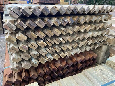 75mm Scarfed Ended Arris Rail | Pressure Treated | 3.0m | eBay UK