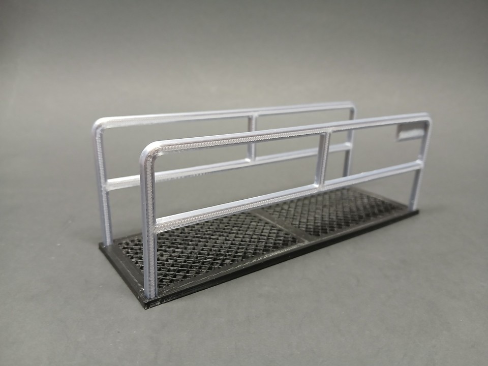 WALKWAY RAILING PLATFORM SECTIONS 1:18 3.75 IN FIGURE DIORAMA GI JOE ...